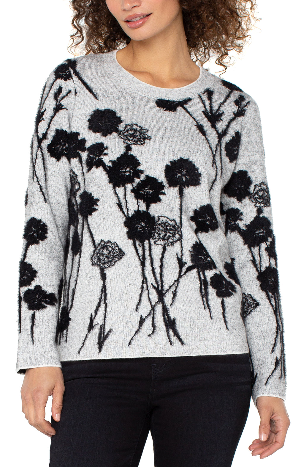 Liverpool Trunk Show long slv crew neck sweater – Women's Clothing ...